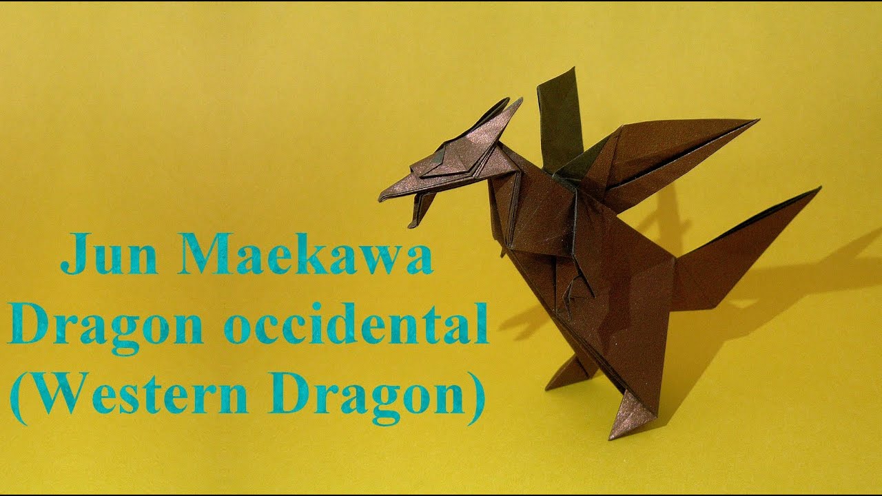 TUTORIEL Origami - Dragon occidental de Jun Maekawa (Western Dragon ...