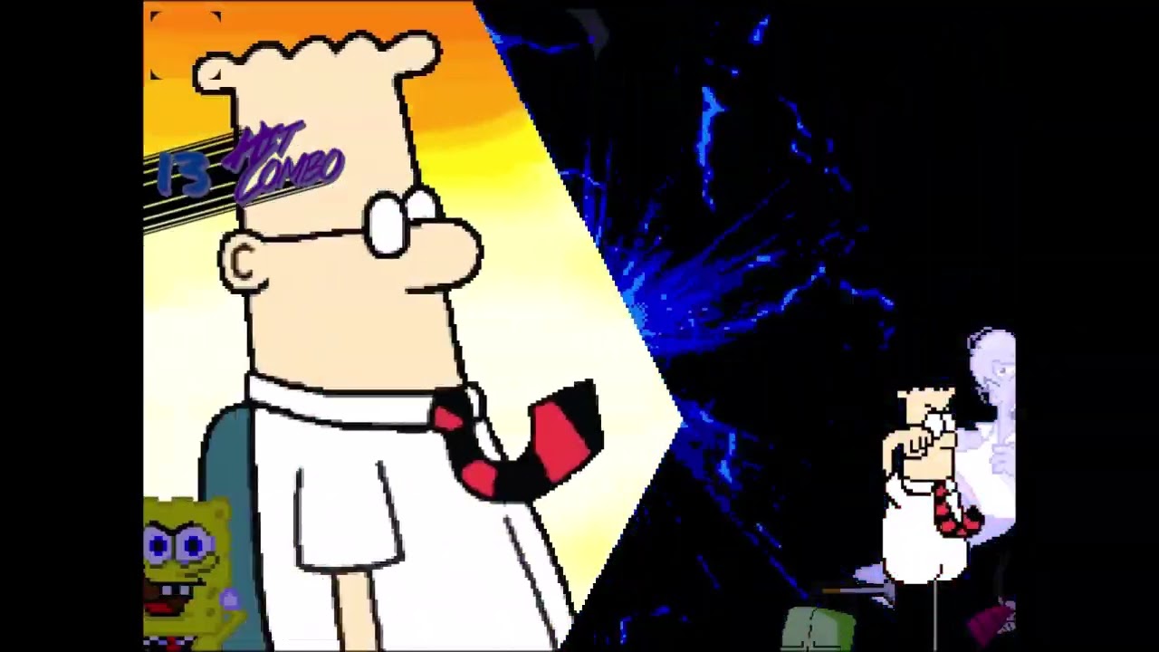 VMS MUGEN - Dilbert (me) and SpongeBob vs Homer and Zim - YouTube