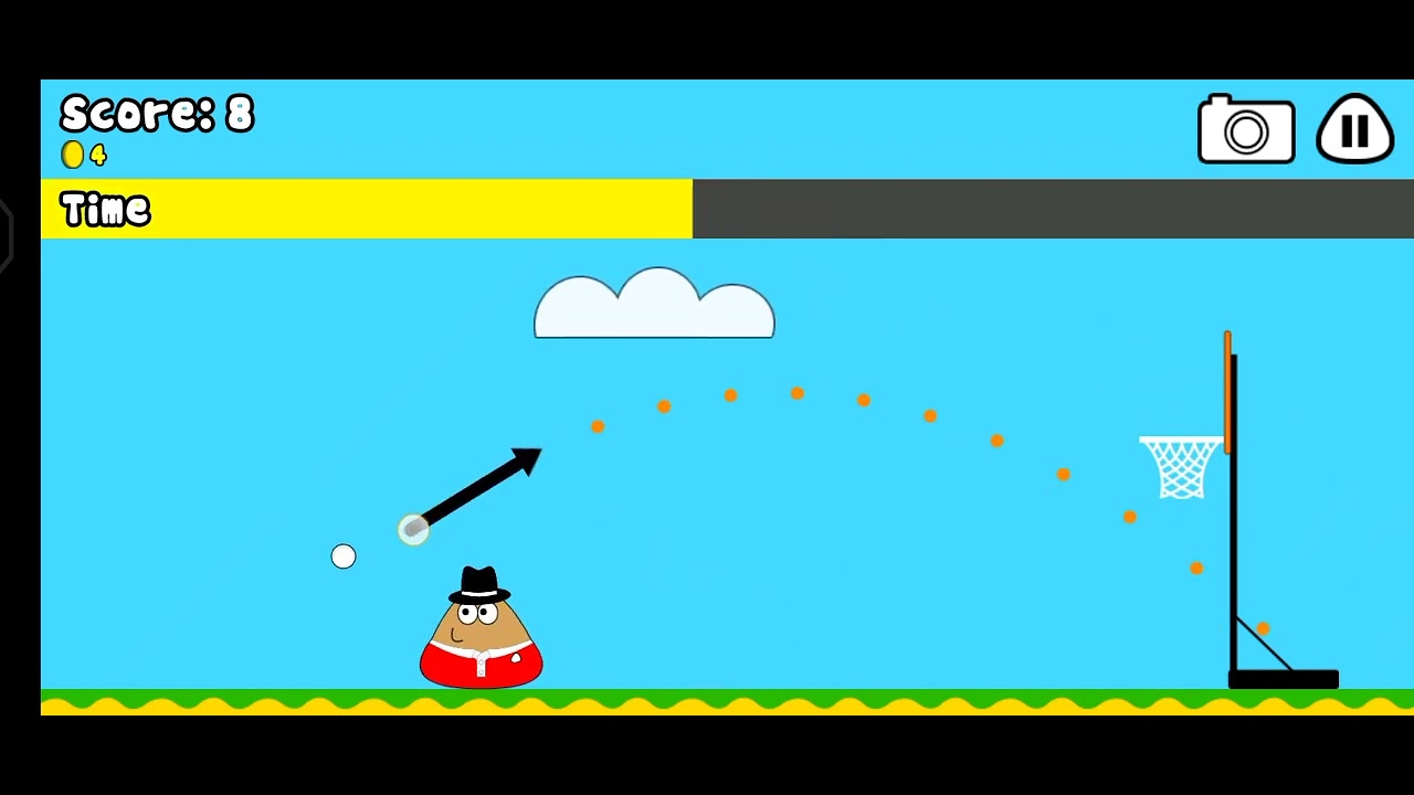 Pou Basket Ball Pou Android/iOS/iPad Gameplay (HD) Pou Hoop - YouTube