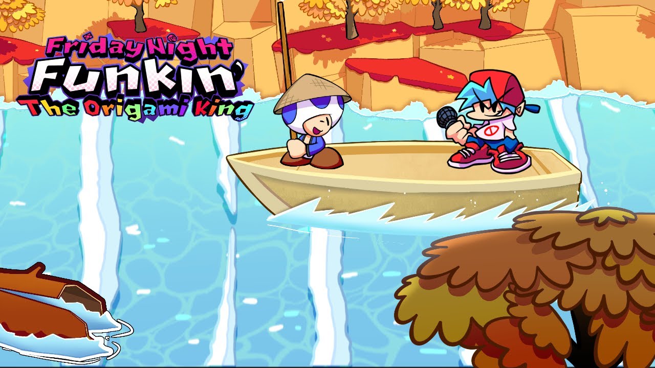 FNF VS Paper Mario: The Origami King - Eddy River Toad Song - YouTube