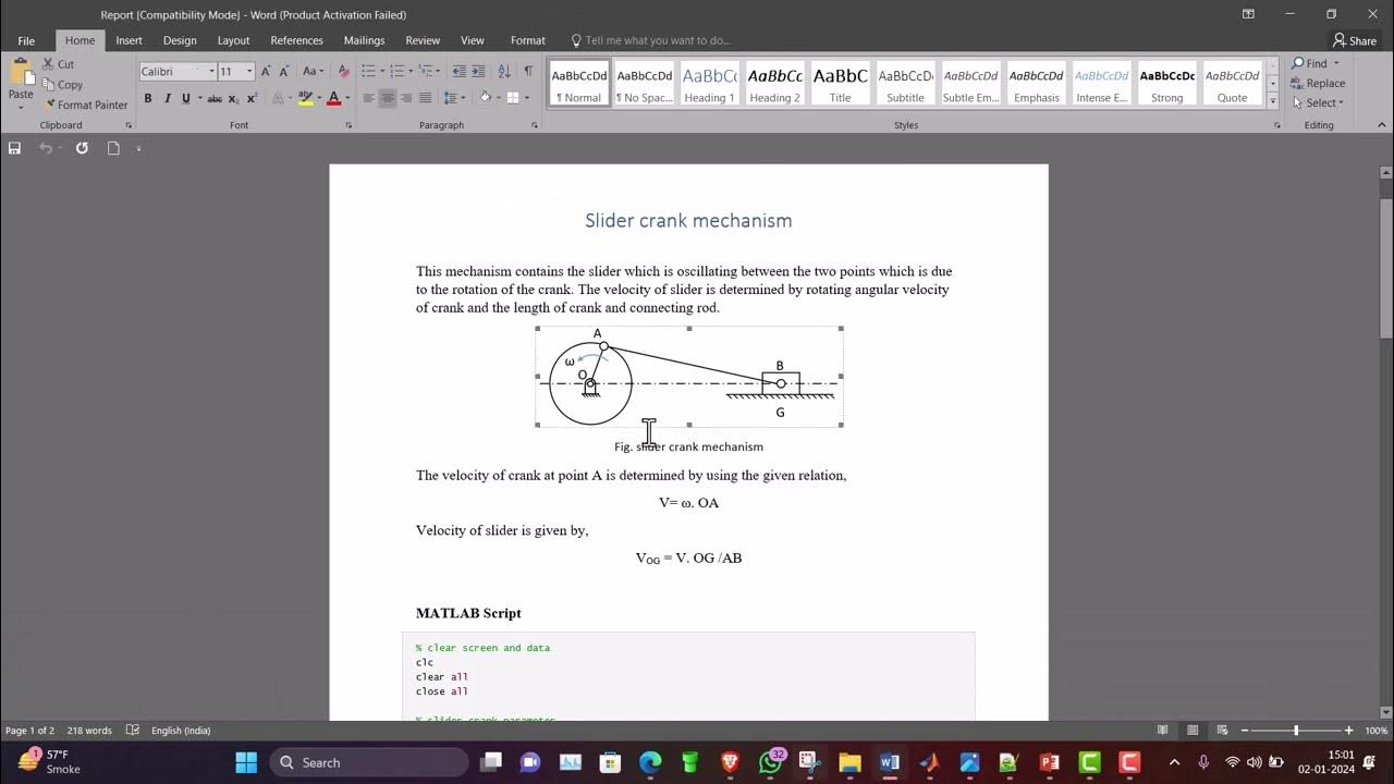 Slider crank mechanism simulation using MATLAB| MATLAB Solutions#matlab #matlab_projects - YouTube