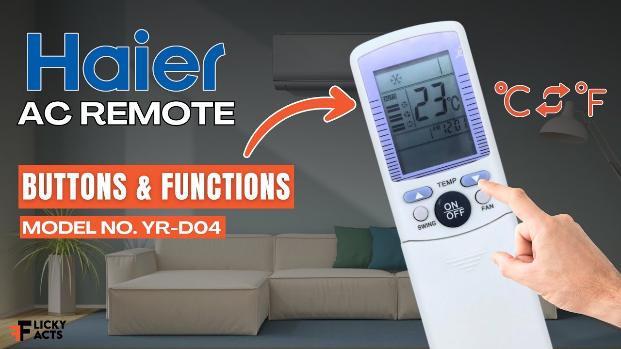 Haier AC Remote Buttons & Functions (Model No: ARC486A2) | Heat Pump ...