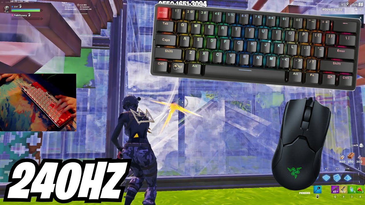 Fortnite ASMR Chill💤 Speed Realistics 1v1🏆 Satisfying GMNK Keyboard ...