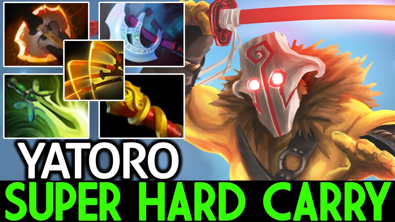 YATORO [Juggernaut] Super Hard Carry Full Agility Build Dota 2 - YouTube