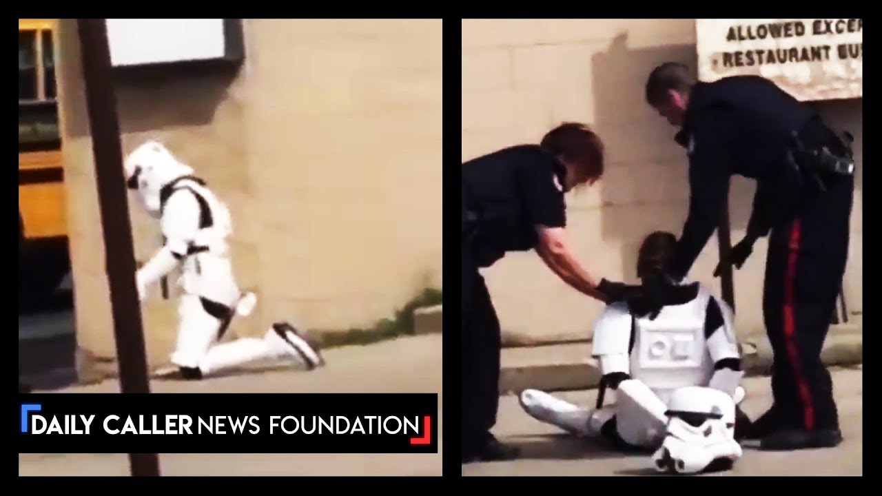 Canadian Police Arrest Girl Dressed As Storm Trooper - YouTube