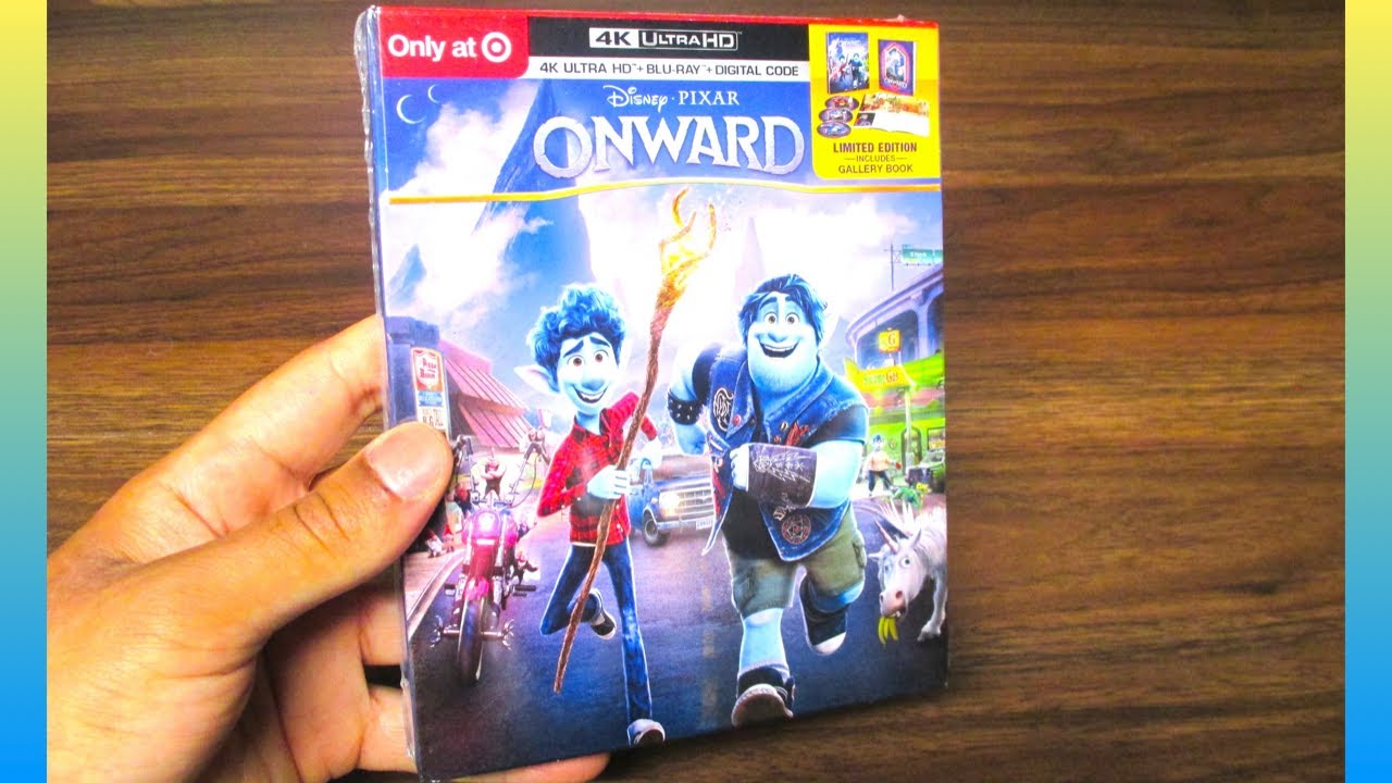 Disney Pixar Onward 4k Ultra Hd Blu Ray Gallery Book Unboxing