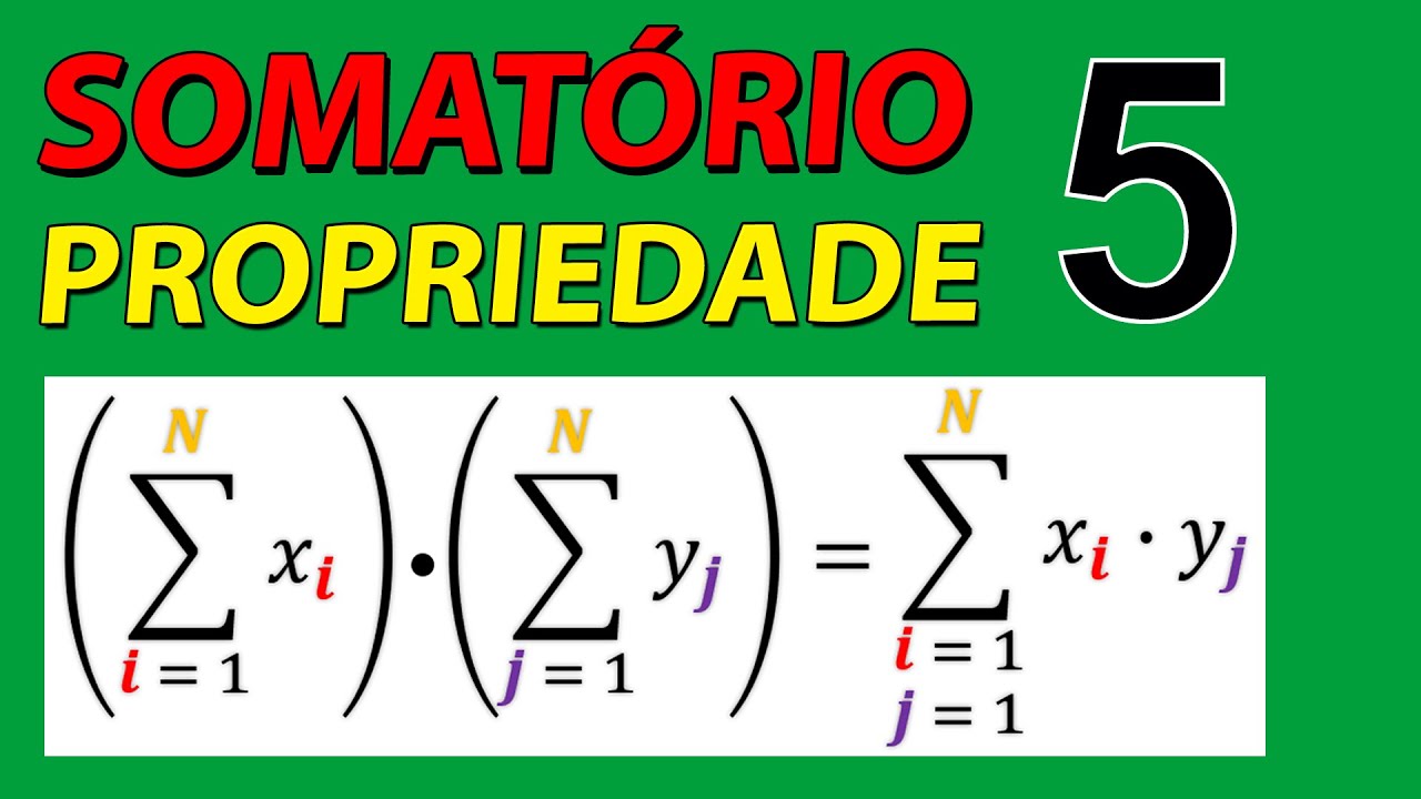 MULTIPLICAÇÃO DE DOIS SOMATÓRIOS | AULA 7 - YouTube
