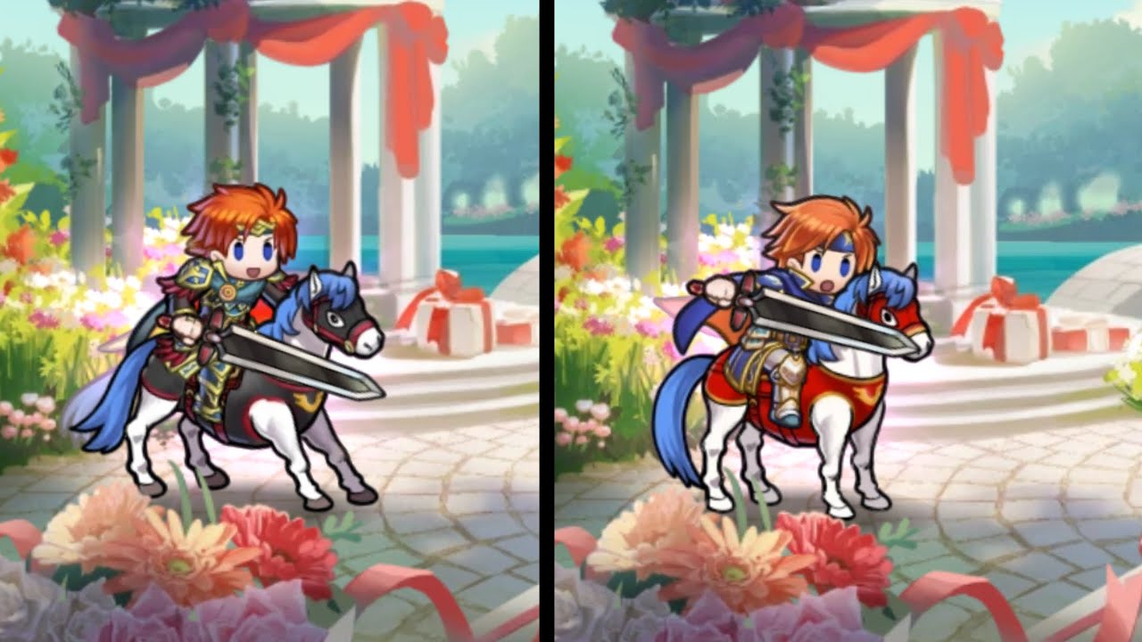 [FEH] Roys - Resplendent and Base Skins' Animations Comparison - YouTube