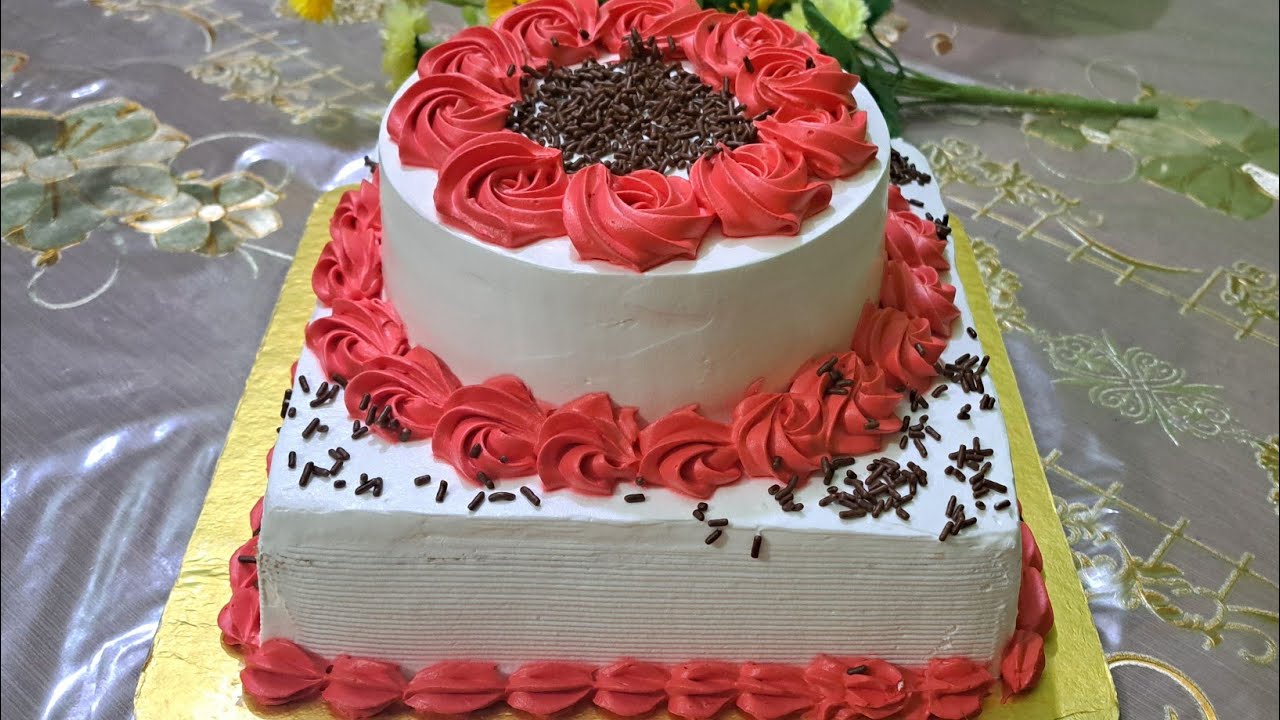 কোন প্রকার বালি ও লবণ ছাড়াই গ্যাসের চুলায় তৈরি চকলেট স্পঞ্জ কেক বেইজ ...