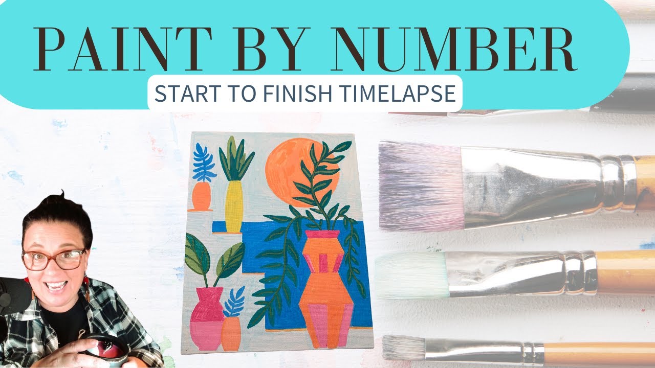 Paint by Number Start to Finish Time-lapse - YouTube