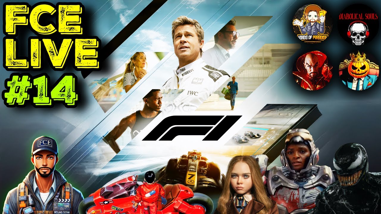 FCE Live #14 - F1, AKIRA & SONY SPIDERMAN SPIN-OFFS CANCELLED, IRON ...