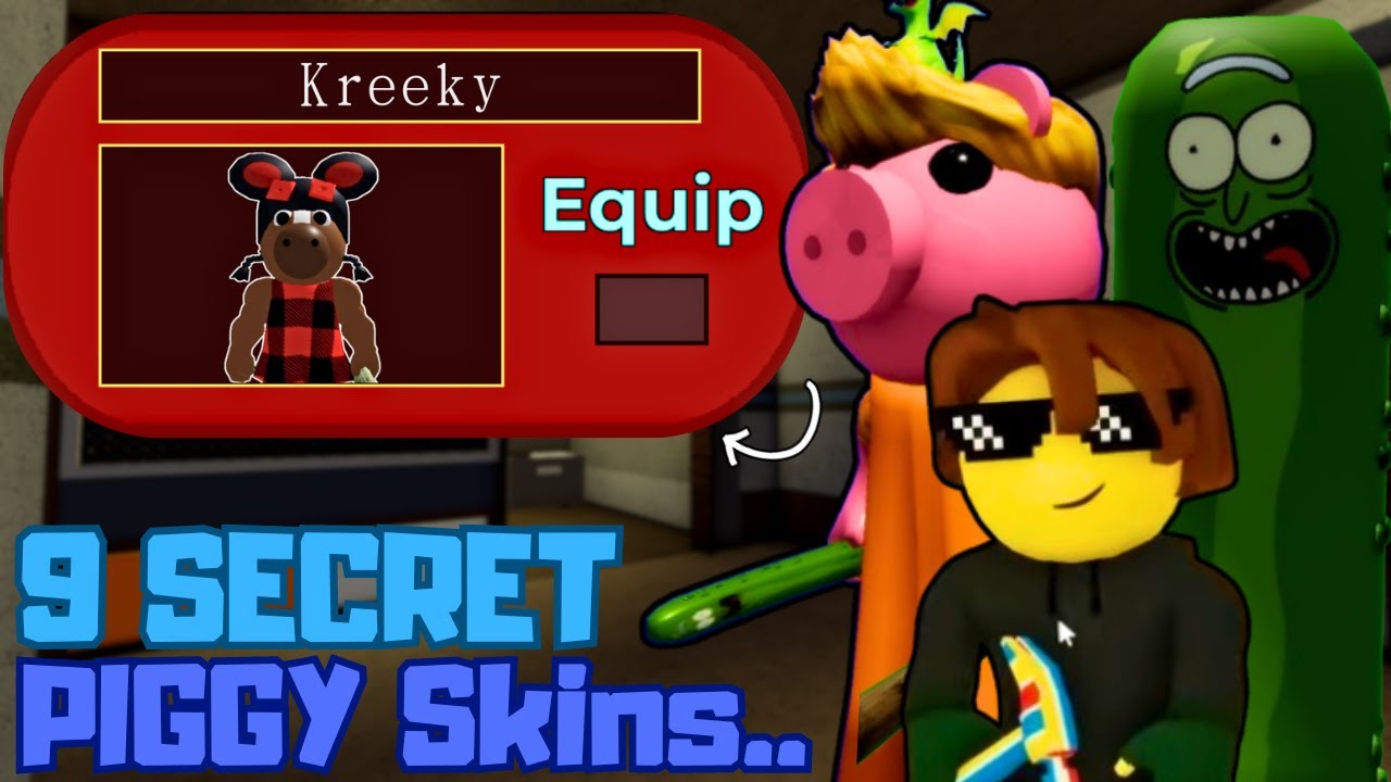 9 SECRET SKINS IN PIGGY.. | Piggy Skins Showcase - YouTube