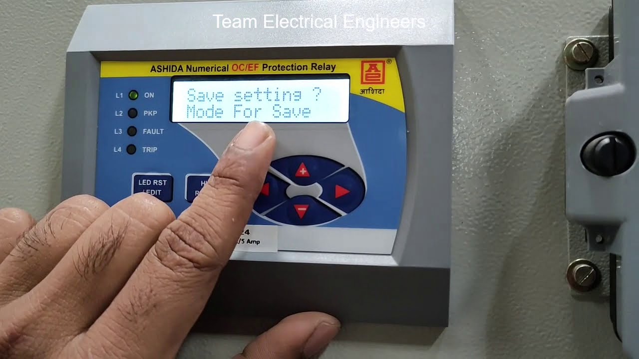  ADR141C Relay Settings Ashida Numerical 3OC 1EF relay In Control