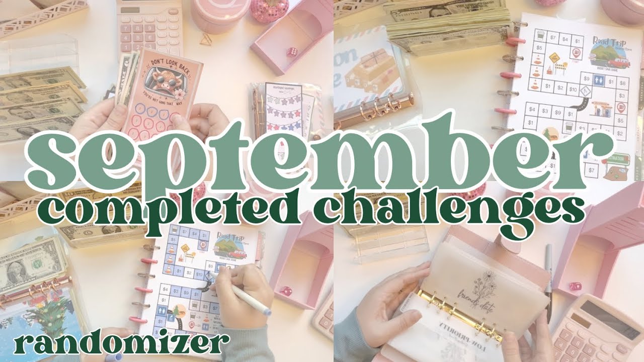 September completed savings challenges || randomized allocation ...