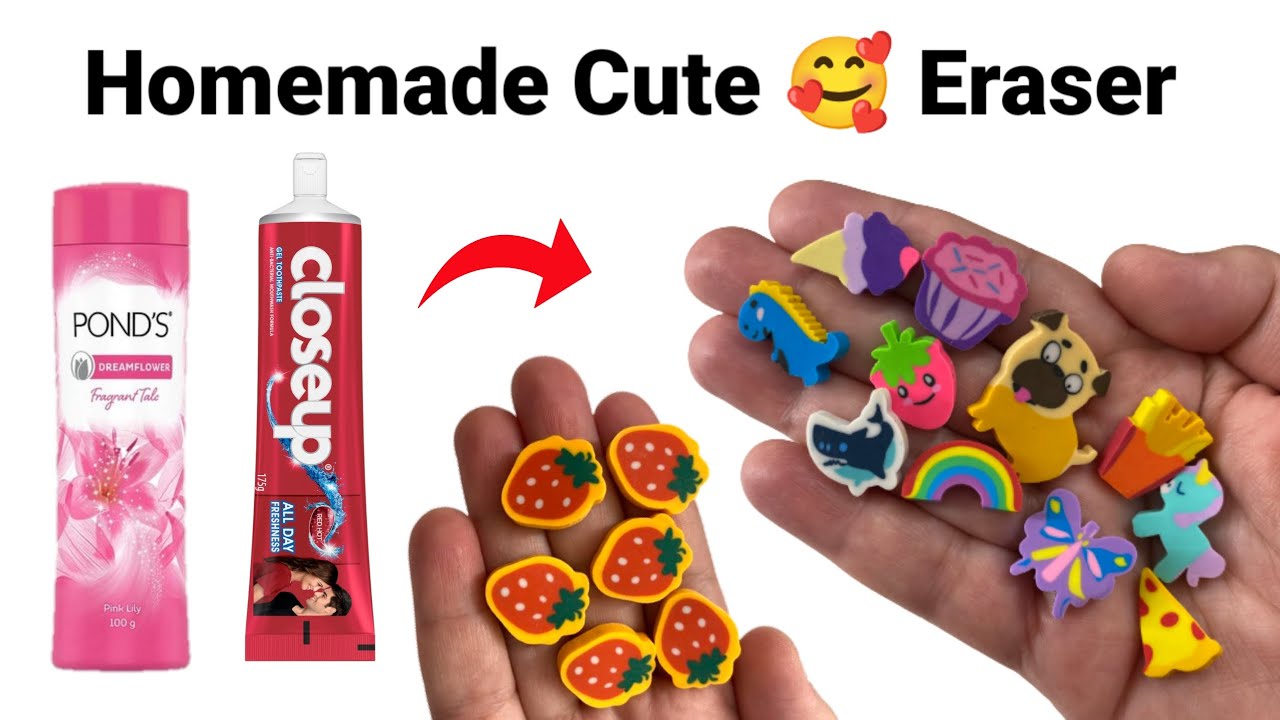How to make Kneaded Eraser at home/DIY Kneaded Eraser/homemade Kneaded ...