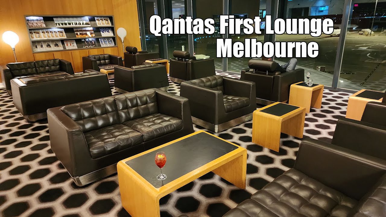 Qantas Melbourne First Class Lounge review 4k - YouTube