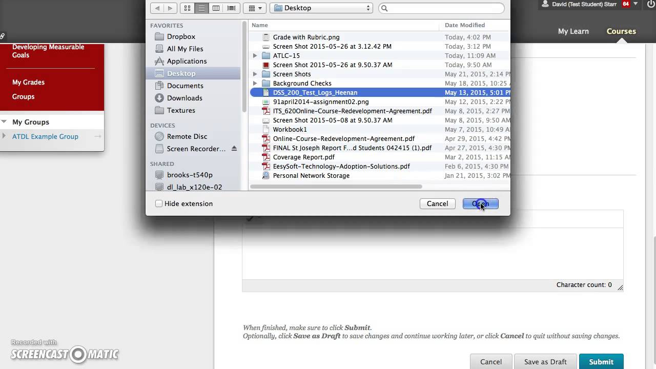 Submitting a Group Assignment Blackboard SP14 - YouTube