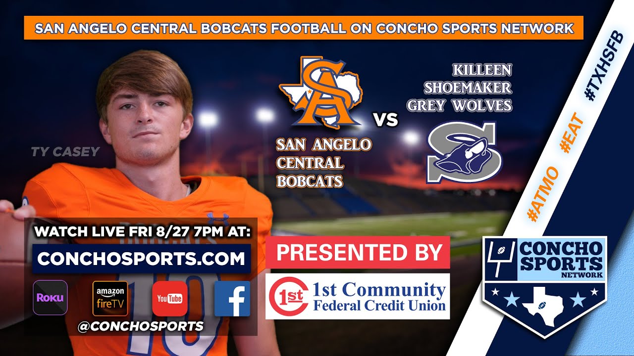 San Angelo Central Bobcats vs Killeen Shoemaker Grey Wolves | Football ...