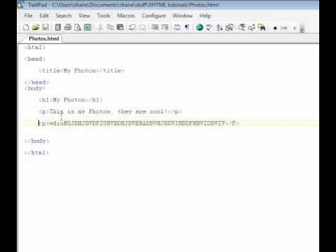 XHTML Tutorial 4 - What are Elements - YouTube