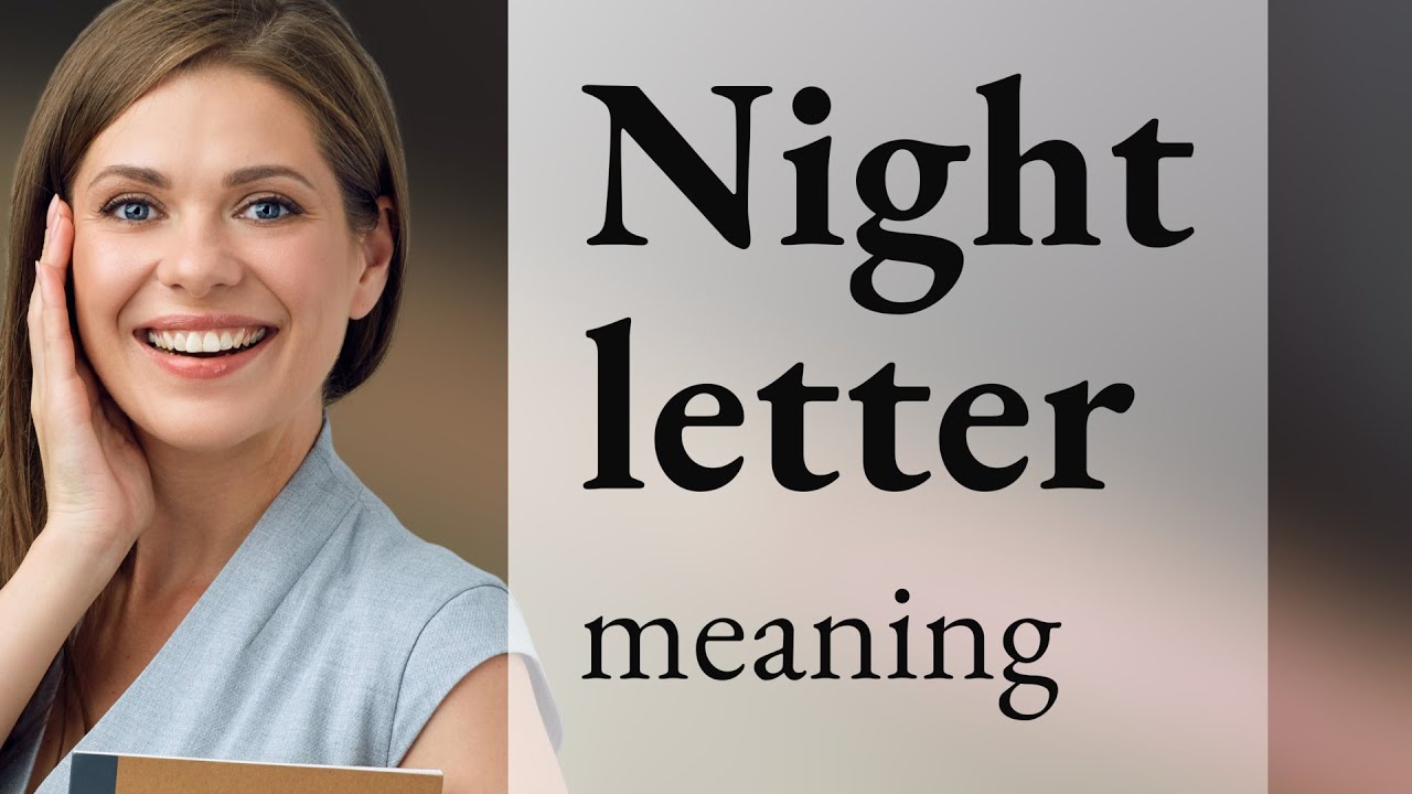 Understanding "Night Letter": A Guide to English Phrases - YouTube
