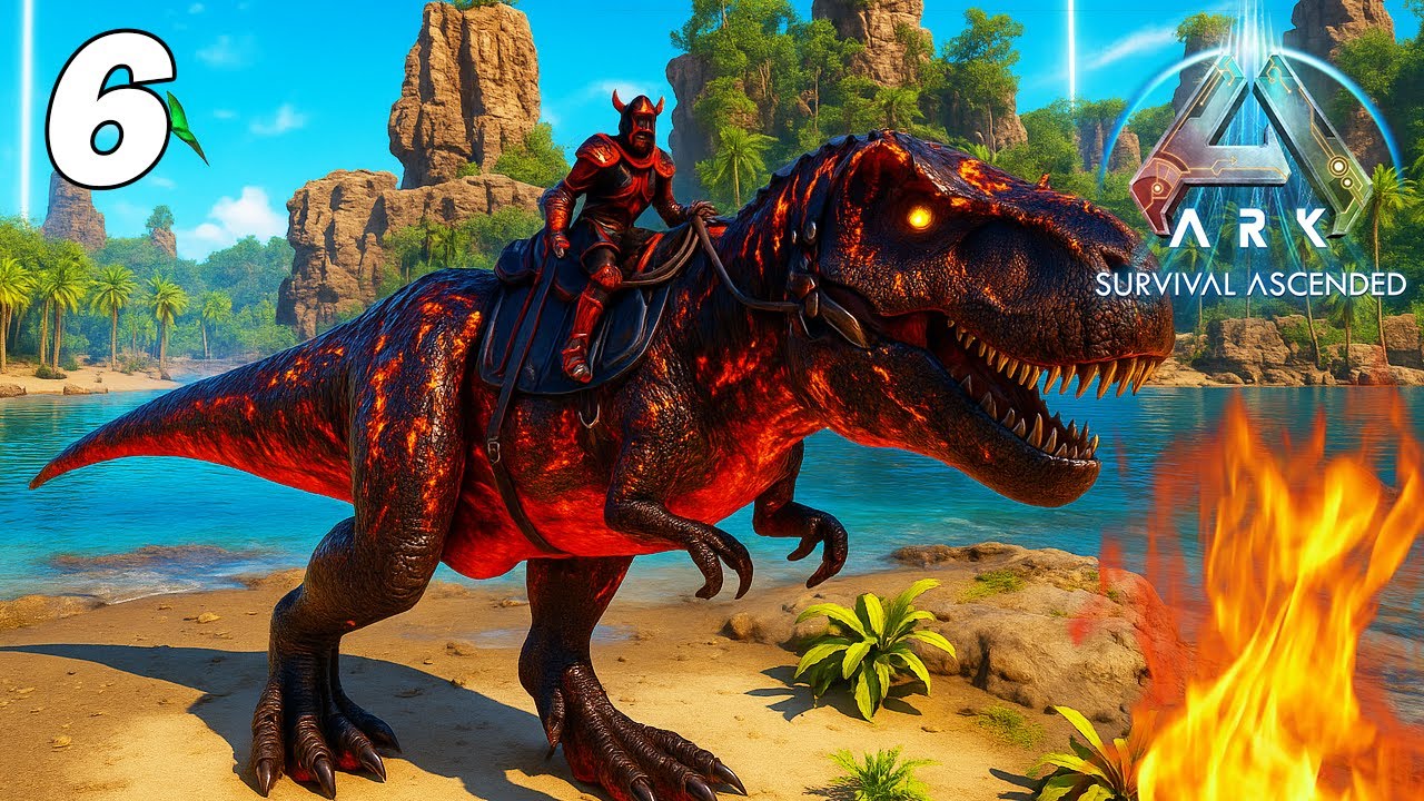 Je capture un Rex Volcanic très puissant ! Ark Ascended Primal Chaos 6 ...