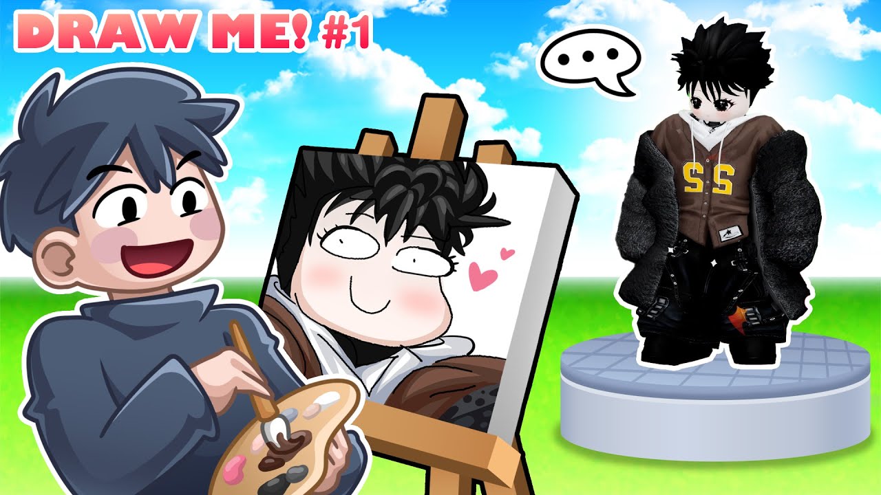 เล่นเกมวาดคาแรคเตอร์ ในโรบอกครั้งแรก | Roblox : Draw Me! #1 - YouTube