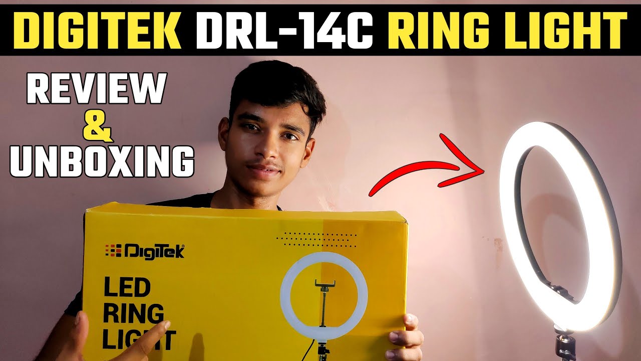 Digitek DRL-14C Ring Light Unboxing & Review 2023 For YouTube Video ...