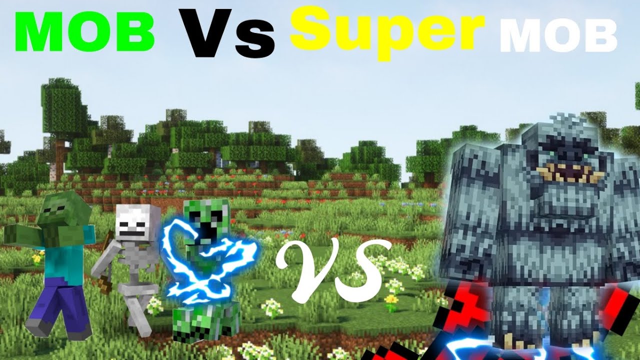 Minecraft mob vs super mob 🤯🤯 | Minecraft mod |🥶 - YouTube