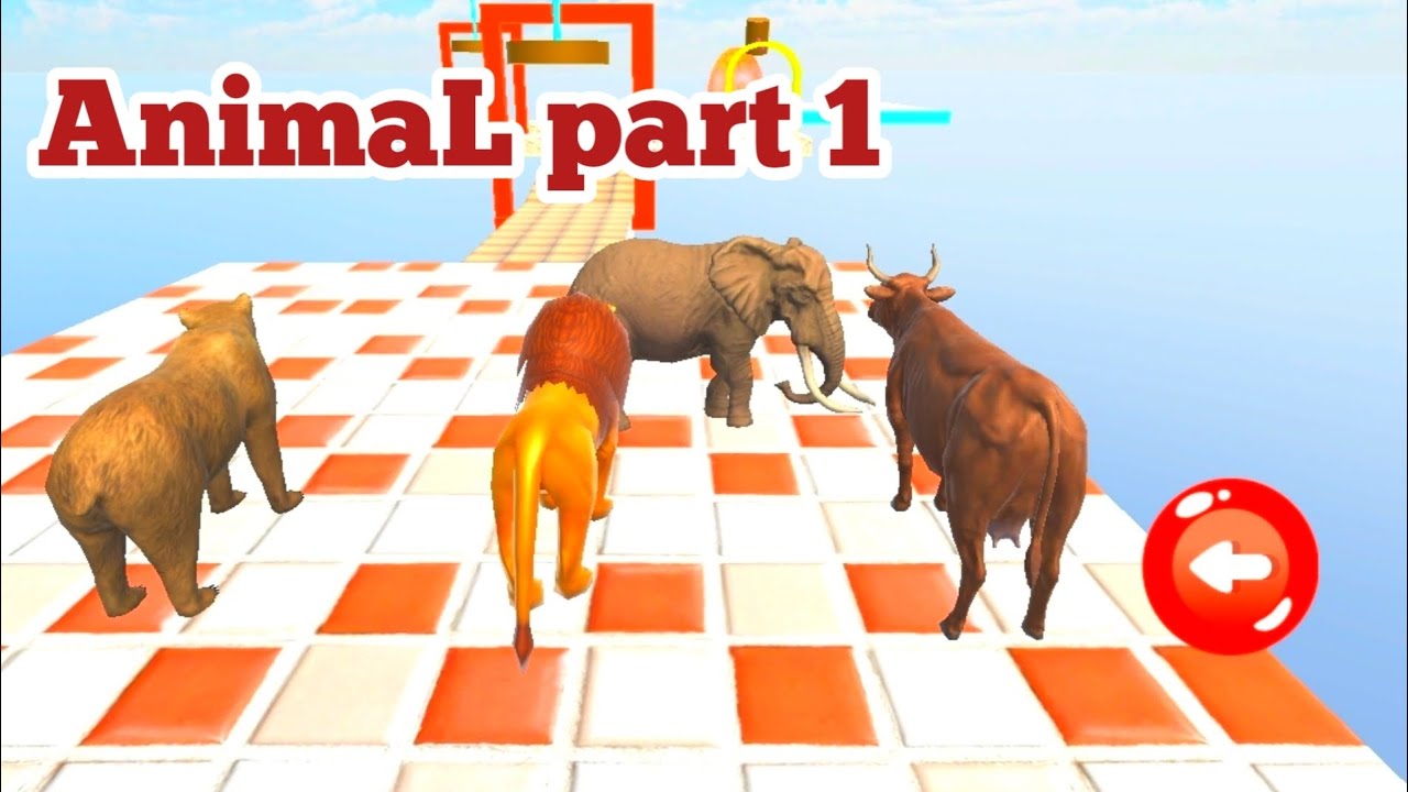 Binatang mengarungi rintangan game animal - YouTube