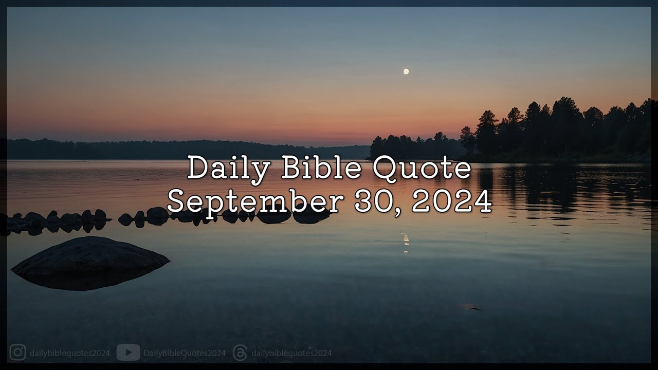 Nehemiah 9:30 | Daily Bible Quote September 30, 2024 - YouTube