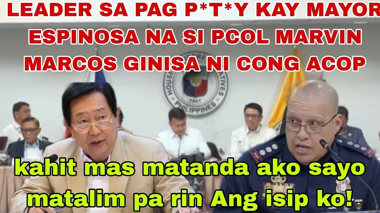 PCOL MARVIN MARCOS DAHIL SA MALI MALING STATEMENT NITO CONG ACOP UMINIT ...