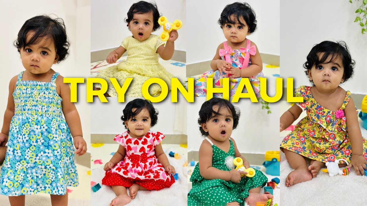 Mimi's First Try On Haul | First Cry Baby Shopping Haul - YouTube