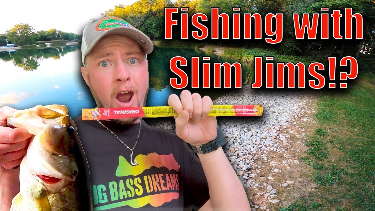 Can You Really Catch Fish on a Slim Jim? (Big Bass Challenge) - YouTube