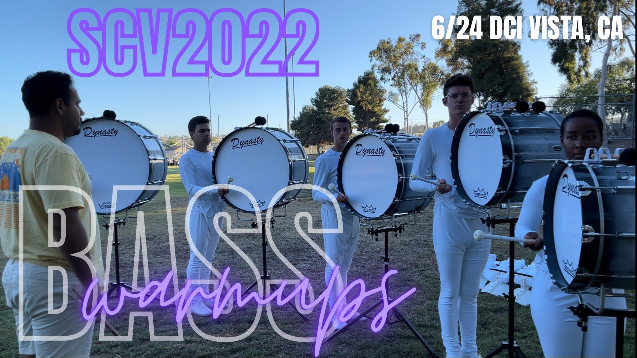 Santa Clara Vanguard (SCV) Bass 2022 - Warm Ups - 6/24 DCI Vista, CA ...