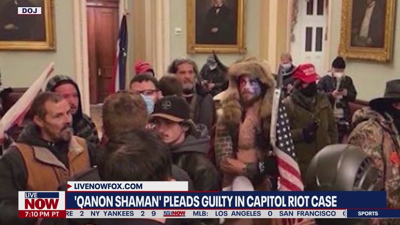 "Qanon Shaman" pleads guilty in connection to Capitol riot - YouTube