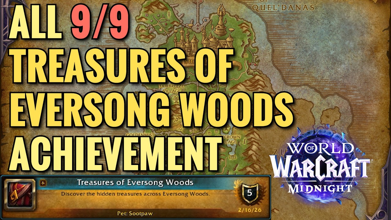 Treasures of Eversong Woods Achievement (ALL Locations) (WoW Midnight ...