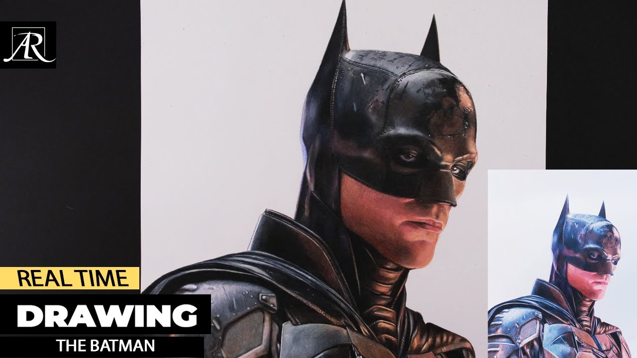 Drawing The Batman (Robert Pattinson) ️ - Real Time - Step by Step ...