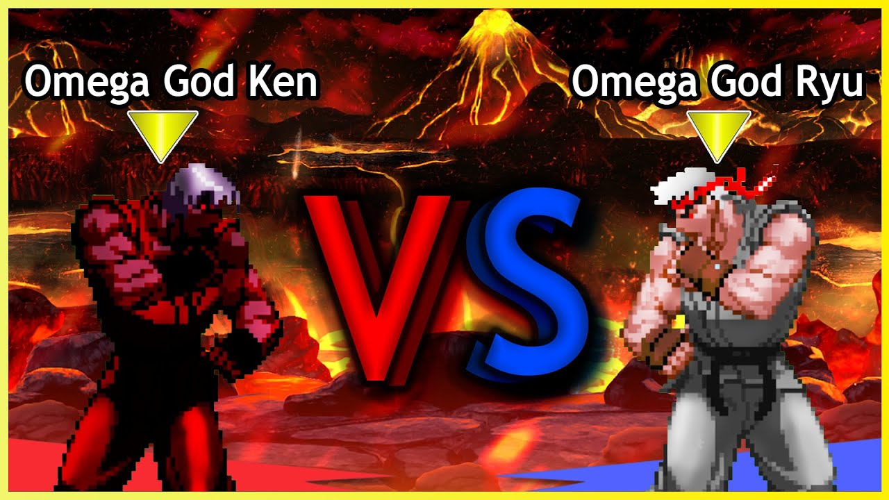 Omega God Ryu VS Omega God Ken | Mugen gameplay - YouTube