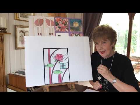 Charles Rennie Mackintosh Stained Glass Art Lesson for Children and ...