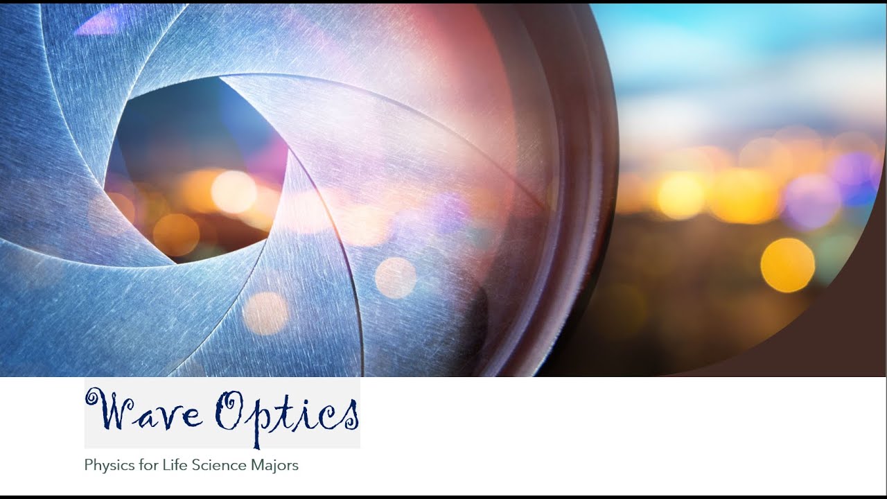Wave Optics ~ Physics for Life Science Majors with Calculus - YouTube