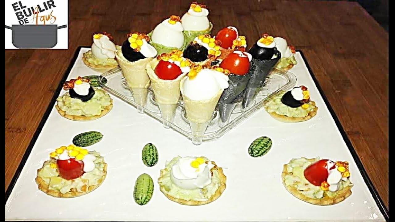 CANAPES APERITIVOS Y ENTREMESES PARA FIESTAS FACILES SENCILLOS CASEROS ...