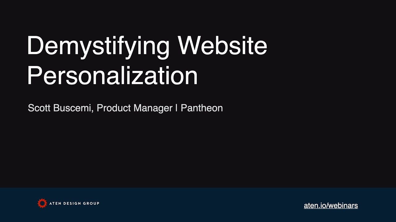 Demystifying Website Personalization - YouTube