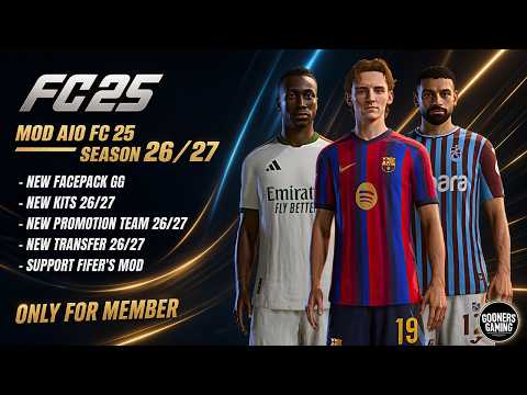 FC 25 UPDATE AIO MOD  & SUMMER TRANSFER 26/27 BY GG - MEMBER ONLY!