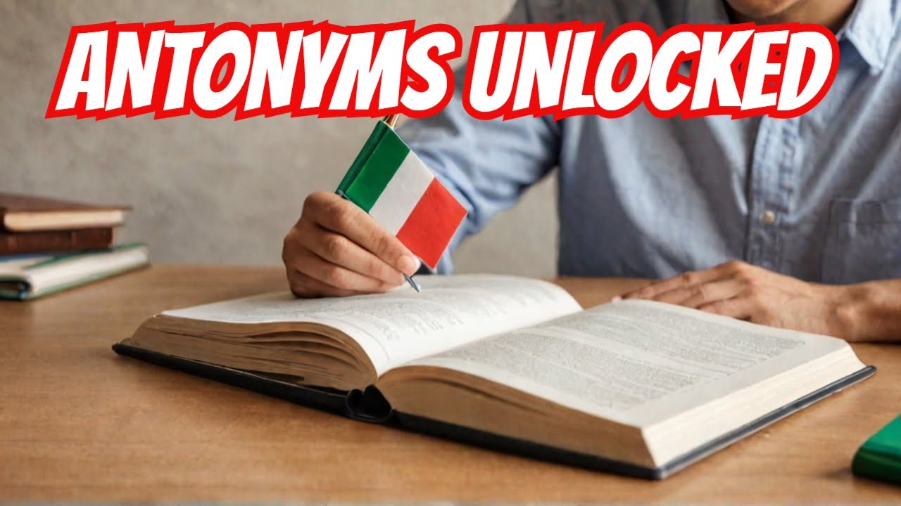 28 Italian Antonyms to Instantly Double Your Vocabulary - YouTube