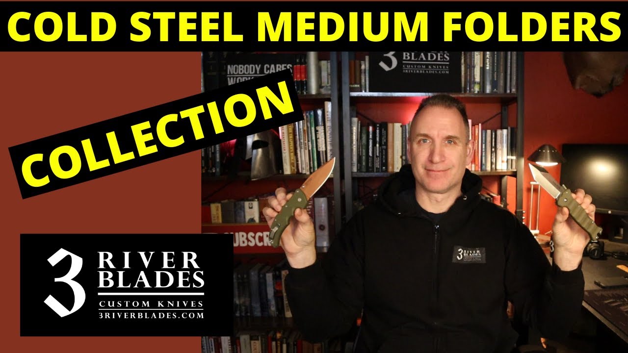 My Cold Steel Medium Folding Knives Collection - YouTube