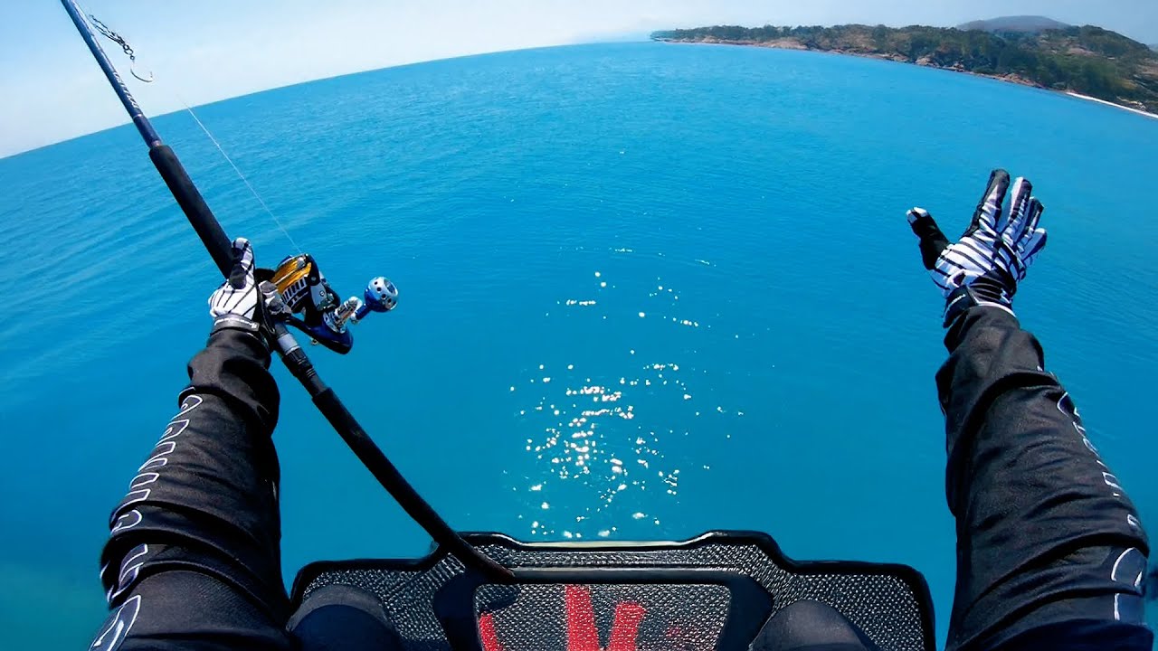 Fishing from a helicopter pad - YouTube