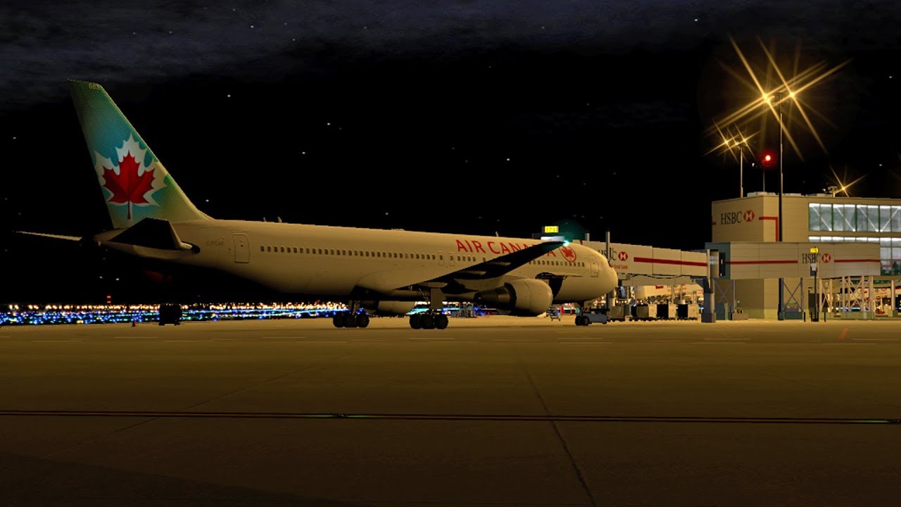 Ultra Realistic Air Canada 767 Night Takeoff Toronto | X-Plane 10 - YouTube