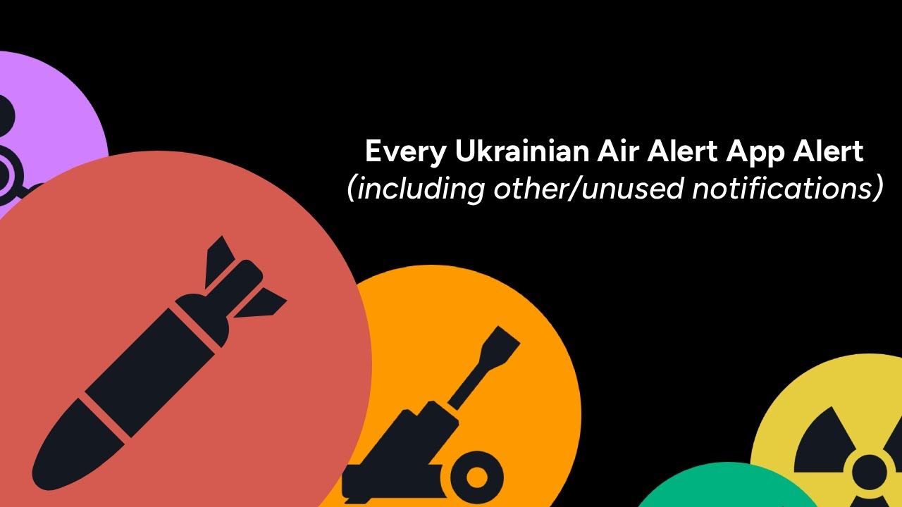 Ukrainian Air Alert App Alarms (EN) - YouTube