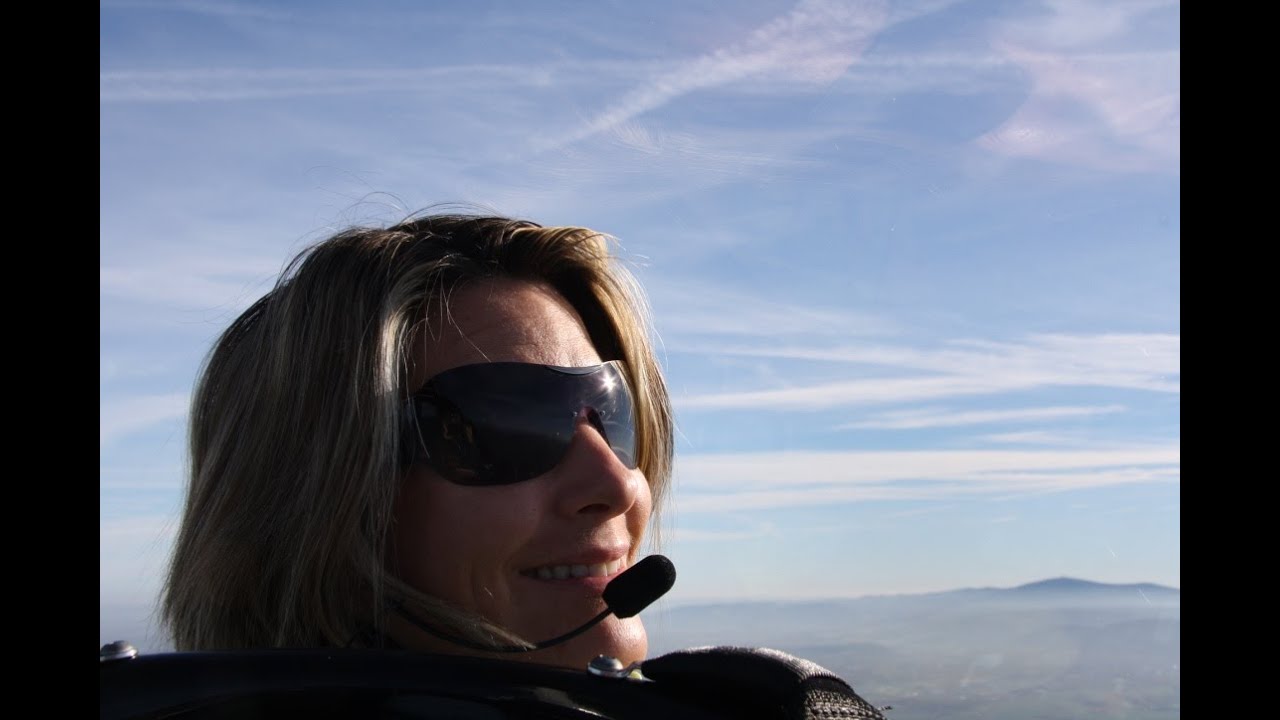 Gyrocopter Girl Flying EDVM to Hasselfelde Western City with a group of ...