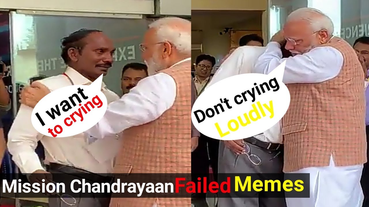 MISSION CHANDRAYAAN 2 FAILED || MODI&ISRO CHIEF Dr K SIVAN || Crying ...